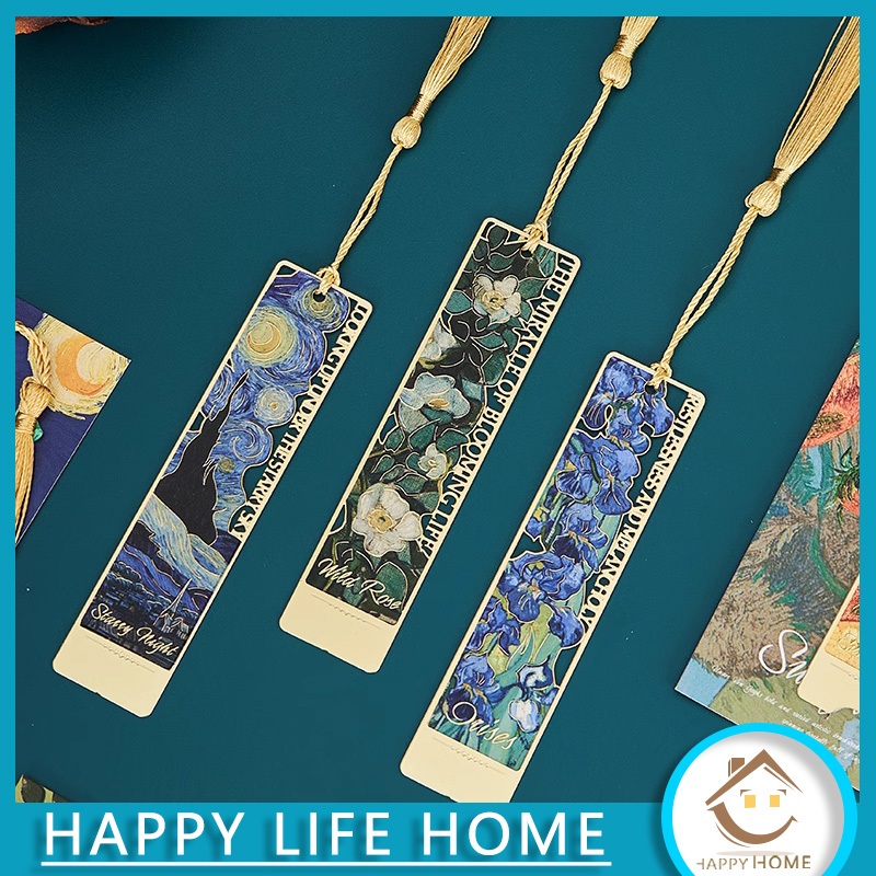 Jual Happy Home Penanda Logam Bunga Antik Gaya Cina Penanda Lukisan ...