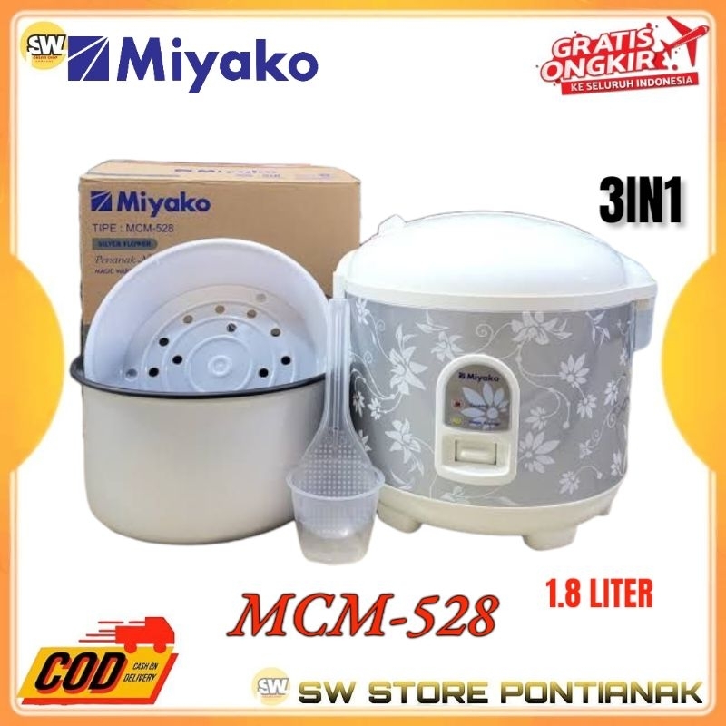 Jual RICE COOKER MIYAKO MCM-528 1.8L / MAGIC COM MIYAKO MCM-528 1.8 ...
