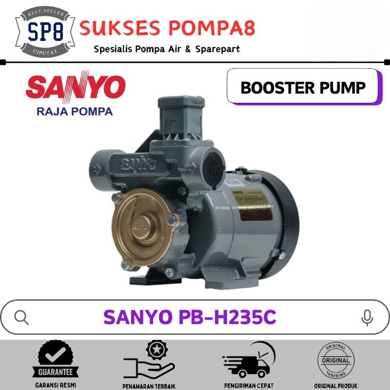 Jual Booster Pump SANYO PB-H235C-S Otomatis / Pompa Air Pendorong | Shopee Indonesia