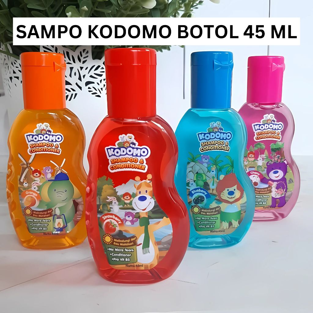Jual KODOMO SHAMPOO & CONDITIONER GEL 45 ML BOTOL ECERAN 45 ML GEL CONDITIONER ORANGE STRAWBERRY ...