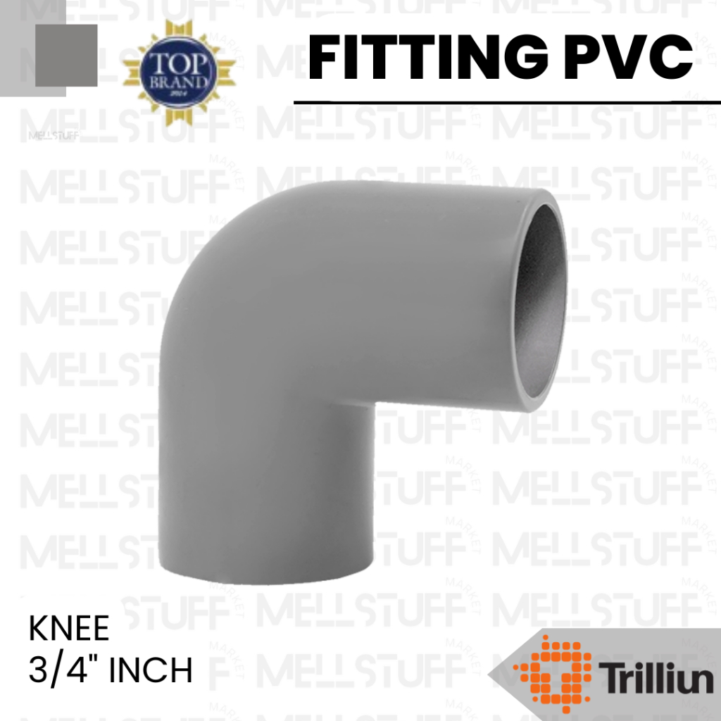 Jual Fitting PVC Knee / Elbow Ukuran 3/4" Inch Merk Trilliun Kuat dan ...
