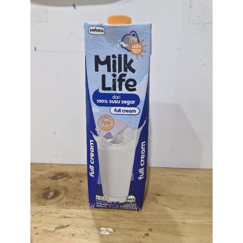Jual Milk Life UHT Full Cream Putih 1L 1 Liter | Shopee Indonesia