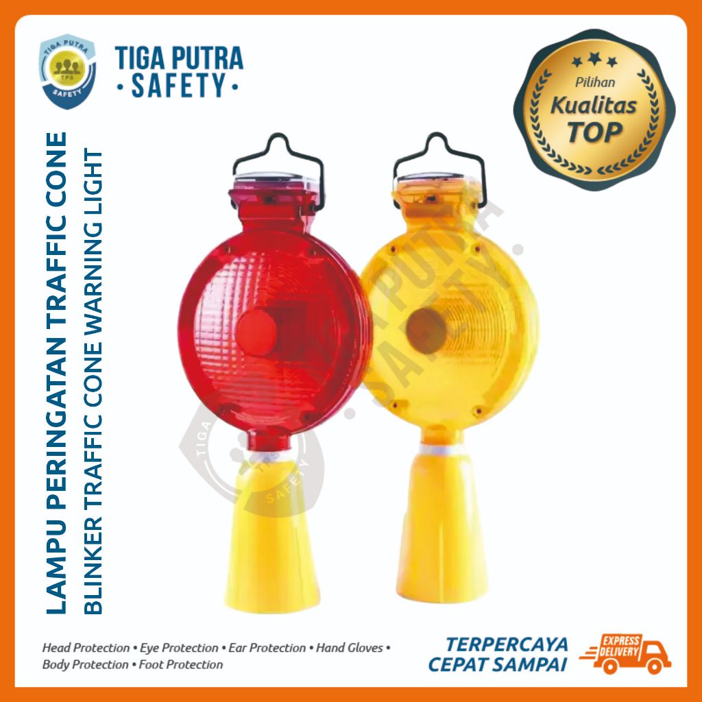 Jual Lampu Peringatan Kerucut Lampu Safety Traffic Cone Automatic ...