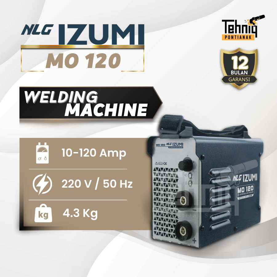 Jual Mesin Las Izumi Mo 120 Trafo Las Listrik 450 Watt Inverter Welding Machine | Shopee Indonesia