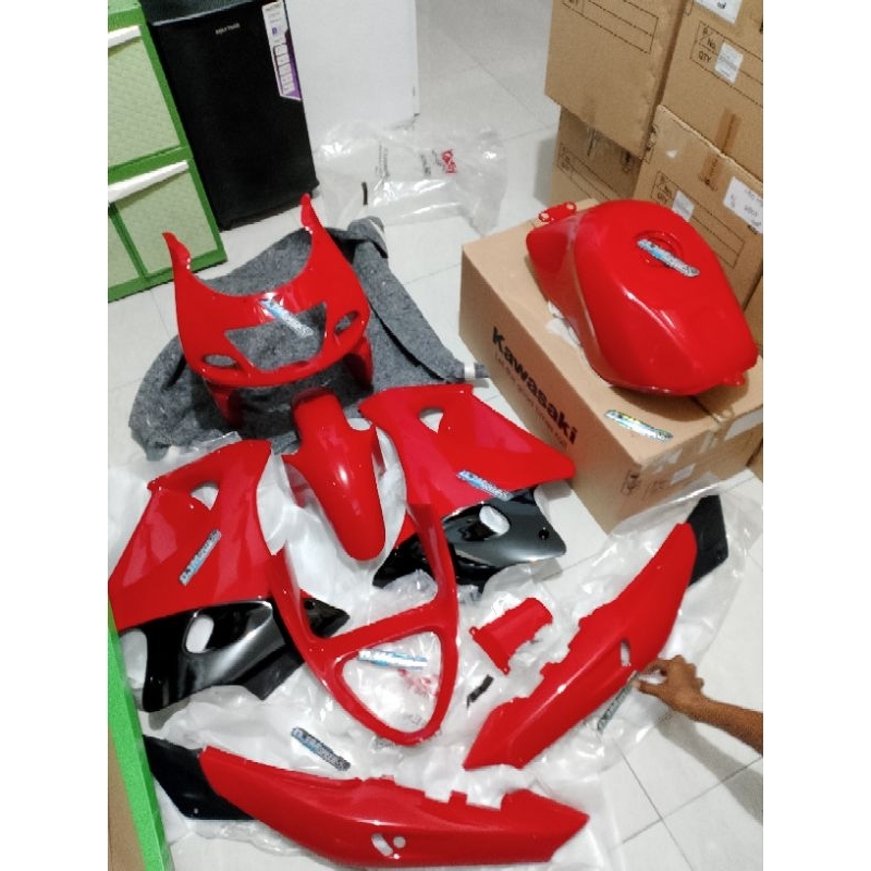 Jual Full body ninja RR old merah cabe Original kawasaki | Shopee Indonesia