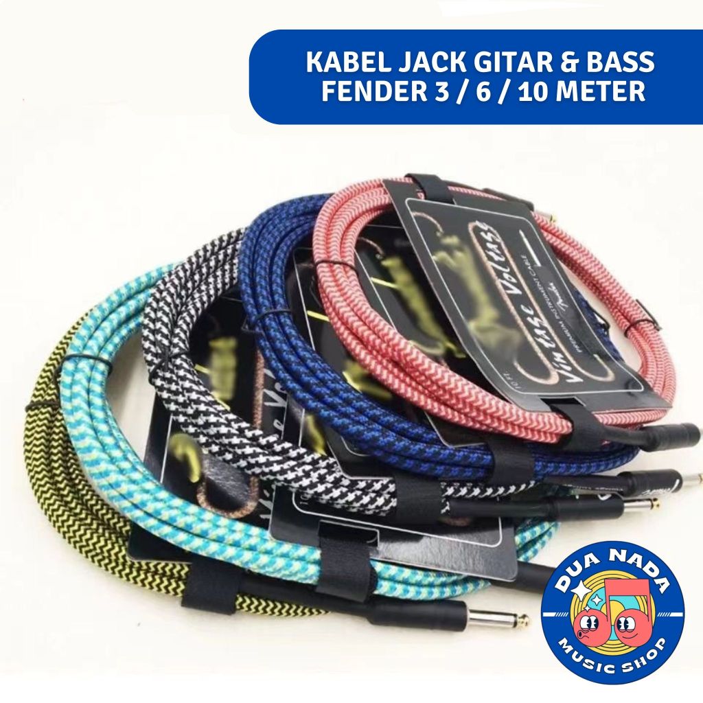 Jual Kabel Jack Gitar Fender 3/6/10/15 Meter | Shopee Indonesia
