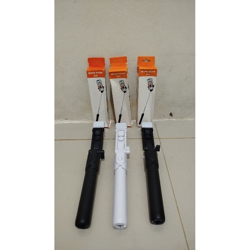 Jual selfie stick tongsis remote bluetooth dan Lampu flash | Shopee ...