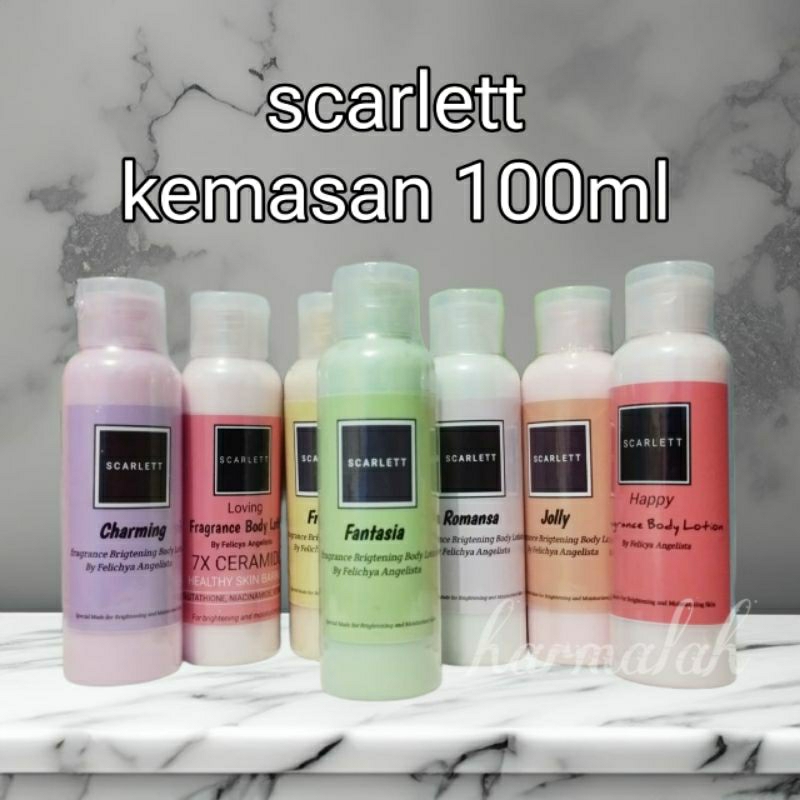 Jual HAND BODY SCARLETT KEMASAN 100ML ALL VARIAN | Shopee Indonesia