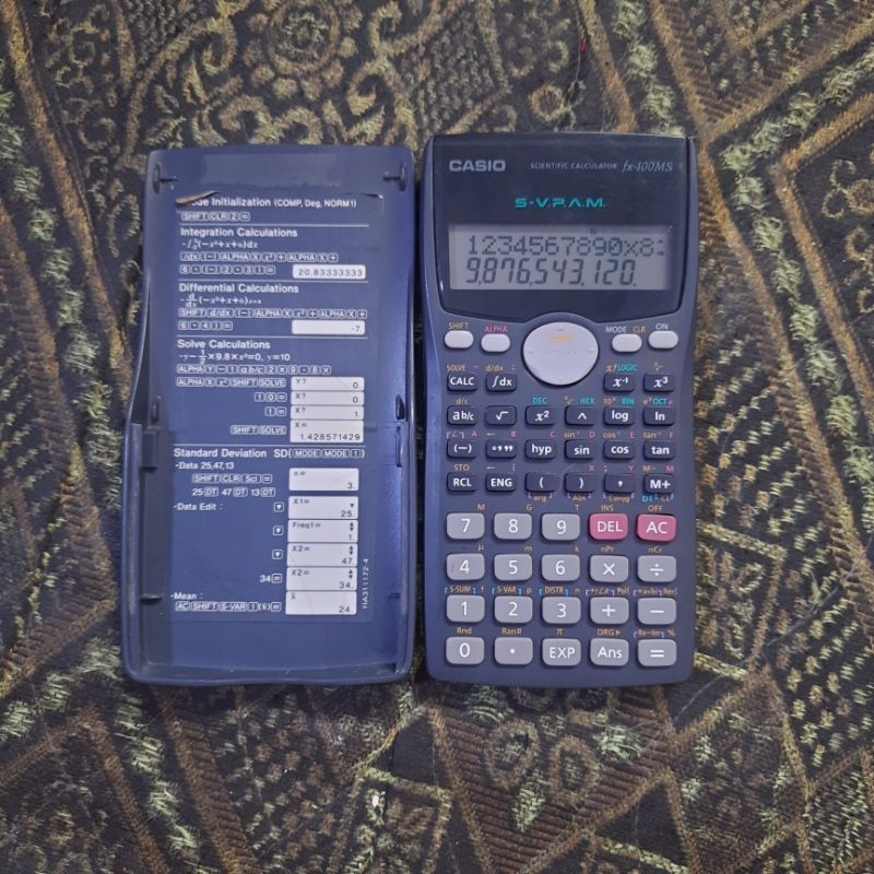 Jual Casio fx-100MS Scientific Calculator bekas fungsi normal | Shopee ...