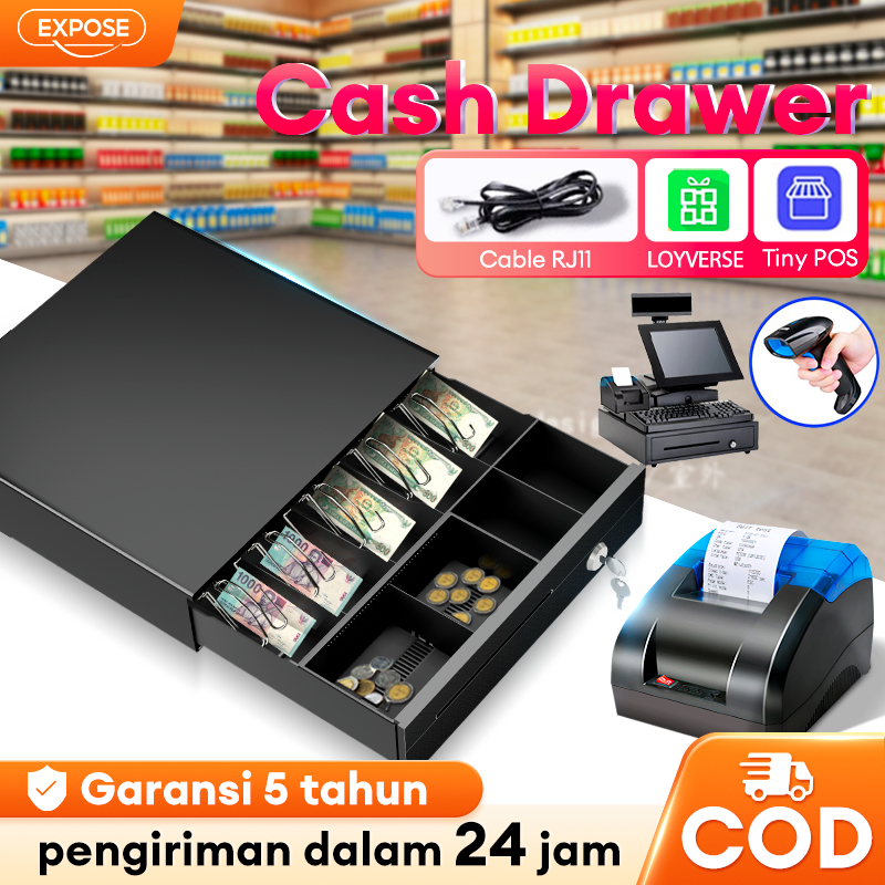 Jual Cash Drawer Penyimpanan Brangkas Laci Kasir Uang Tray Money Box ...