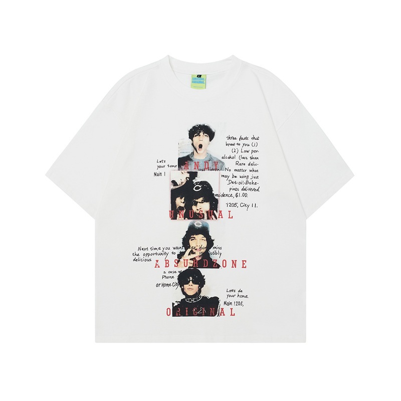 Jual Kaos Streetwear Hitam/Putih - Kombinasi Gambar Manusia & Coretan ...