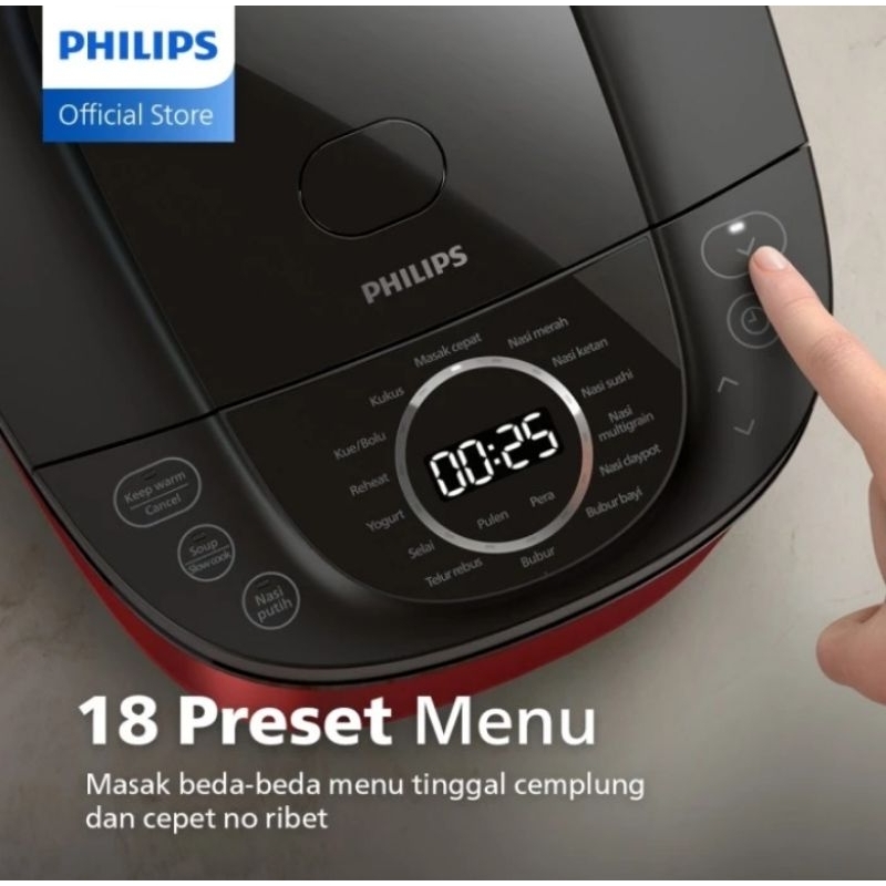Jual Philips HD4812/30 Digital Rice Cooker 1,8Liter - Digital Series ...