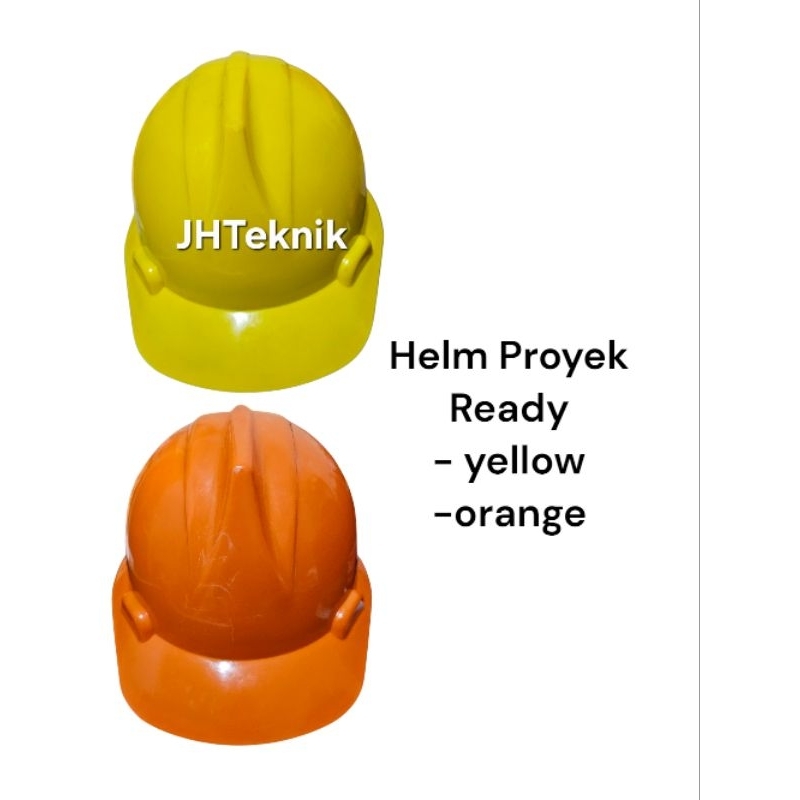 Jual JHTeknik Helm Proyek Kuning Yellow Orange Murah/Topi Proyek Yellow ...