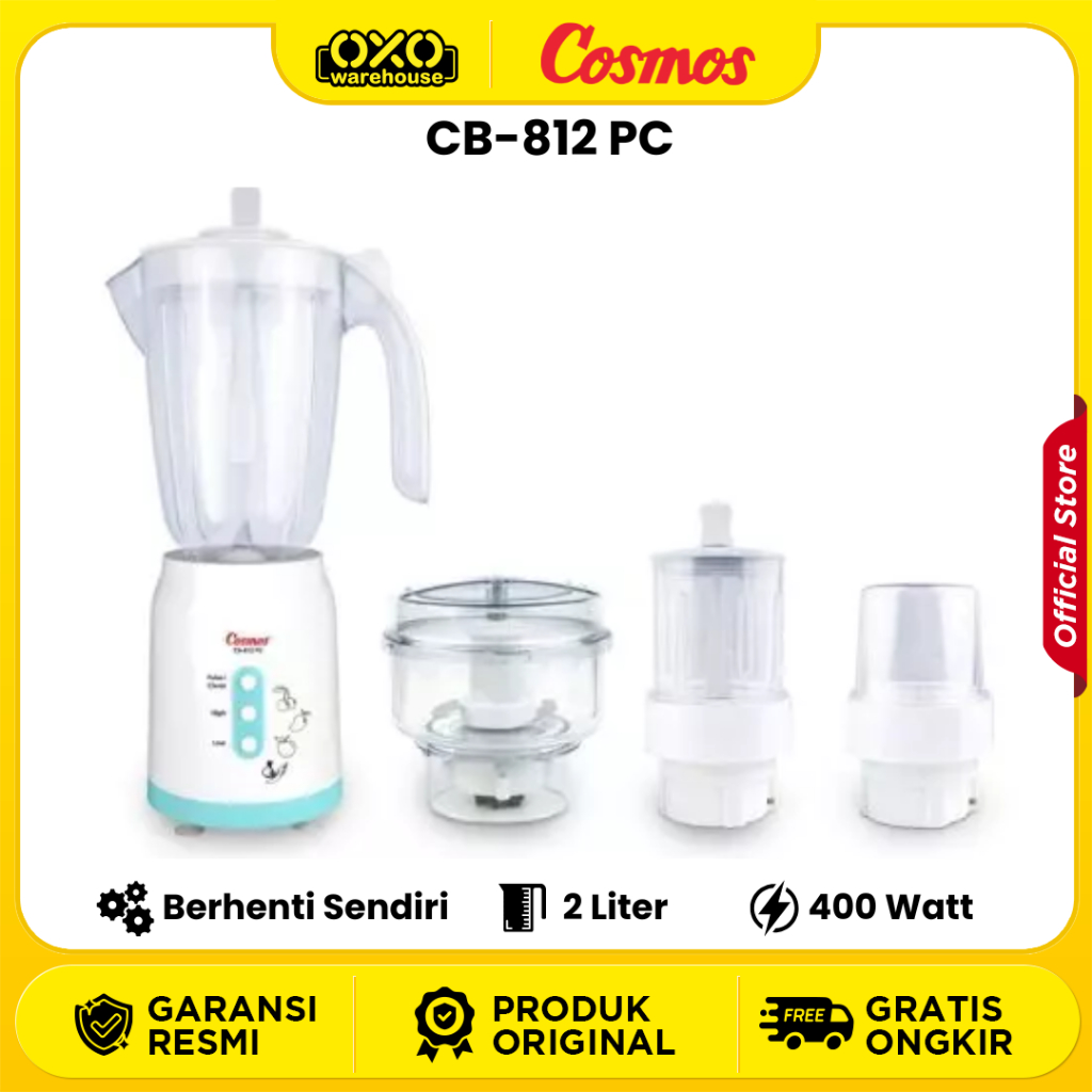 Jual COSMOS Blender Blenz CB-812 PC Kapasitas 2 Liter Low Watt Garansi ...