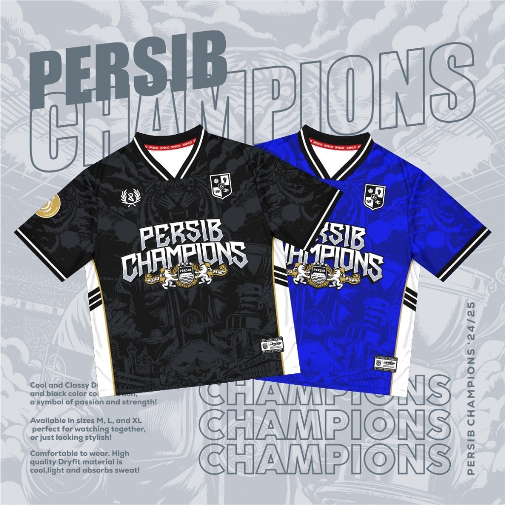 Jual KAOS JERSEY PERSIB BANDUNG JUARA 2025 BAJU PERSIB CHAMPIONS ...