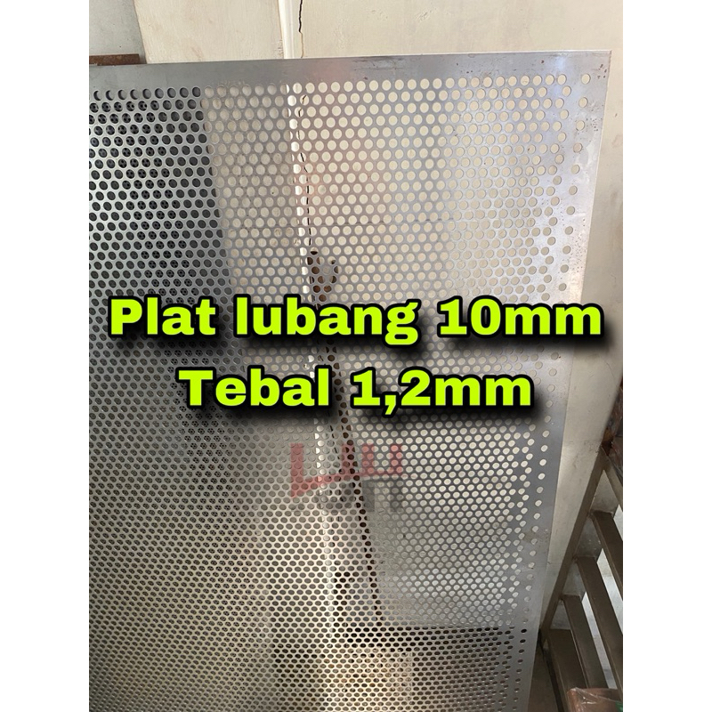 Jual Plat lubang 10mm, tebal 1,2mm. plat besi plate perforated bulat ...