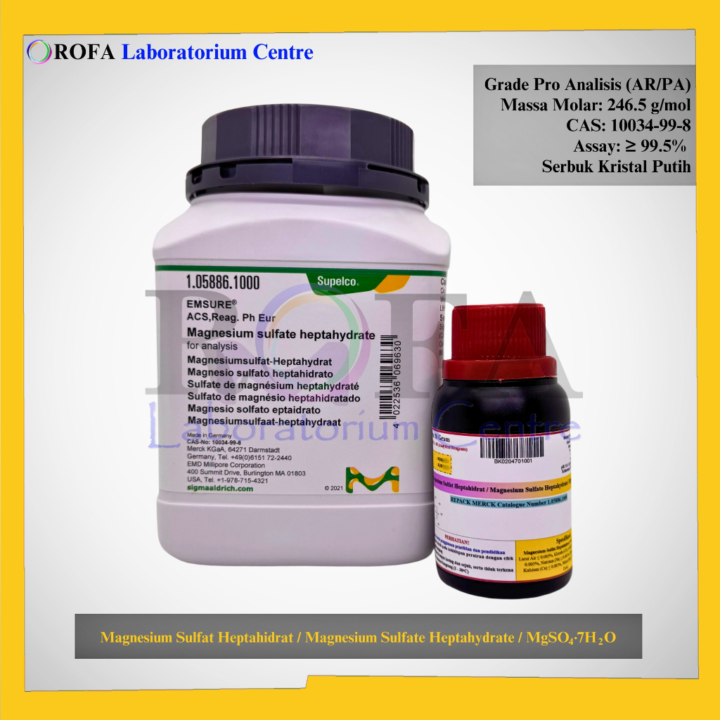 Jual Magnesium Sulfat Heptahidrat / Magnesium Sulfate Heptahydrate ...