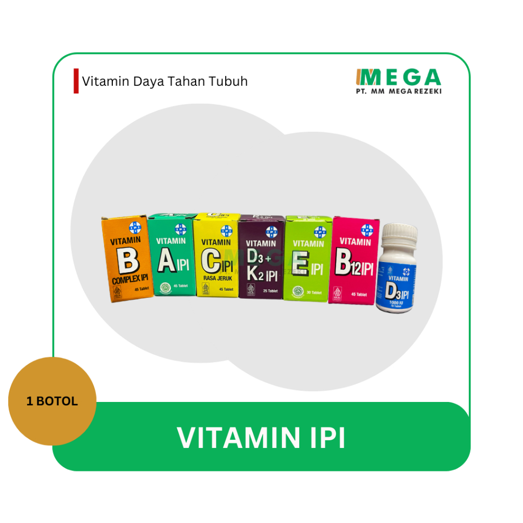 Jual IPI Suplemen Multivitamin - Vit A IPI/ Vit C IPI/ Vit D3+K2 IPI ...