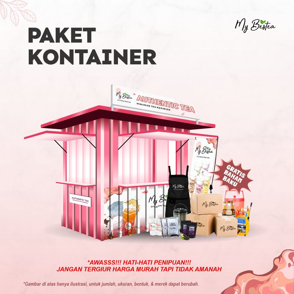 Jual Usaha Minuman Teh Lengkap dengan Booth - Kontainer | Shopee Indonesia
