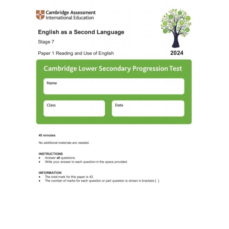 Jual ESL progression test stage 7 2022 2023 2024 | Shopee Indonesia