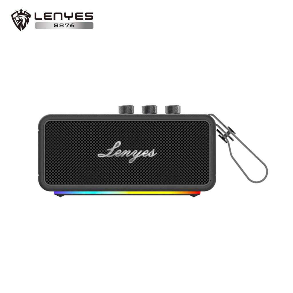 Jual LENYES S876 Elegance RGB Wireless Speaker Bluetooth 5.3 Portable ...