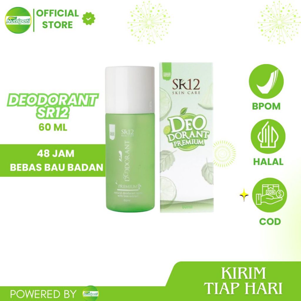 Jual Deodorant Best Seller SR12 Whitening Penghilang Bau Badan Non ...