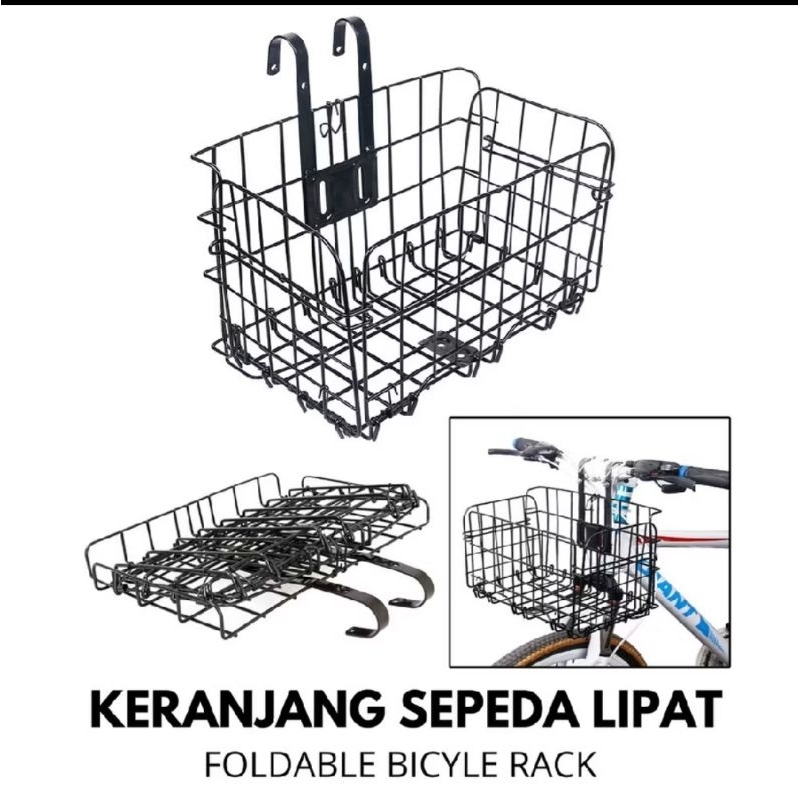 Jual Oxo Keranjang Besi Sepeda Lipat Hitam | Shopee Indonesia