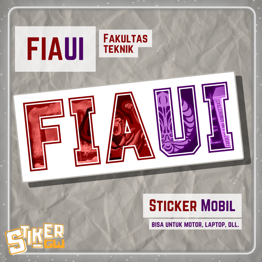 Jual [UV] Sticker Mobil FIA UI | STIKER FAKULTAS ILMU ADMINISTRASI ...