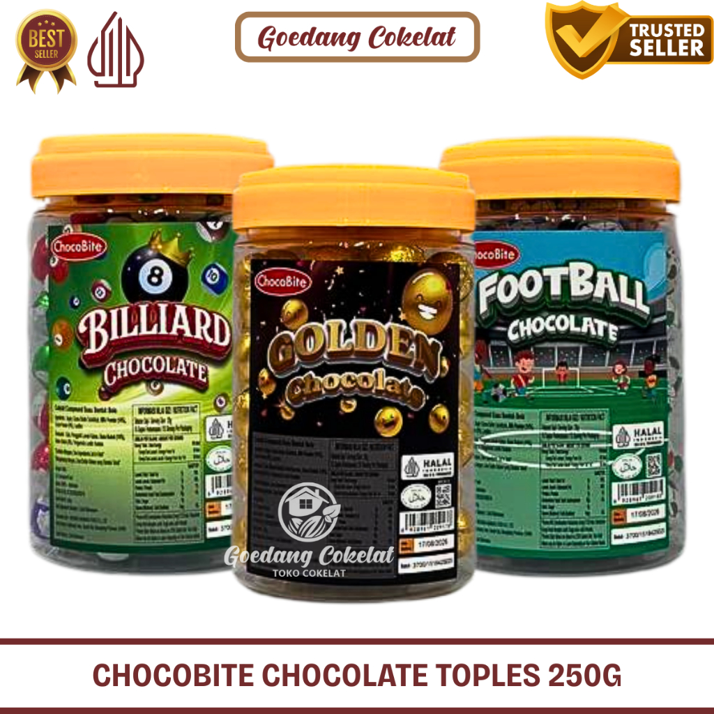 Jual Chocobite Golden Billiard Football Chocolate Coklat Emas Toples ...