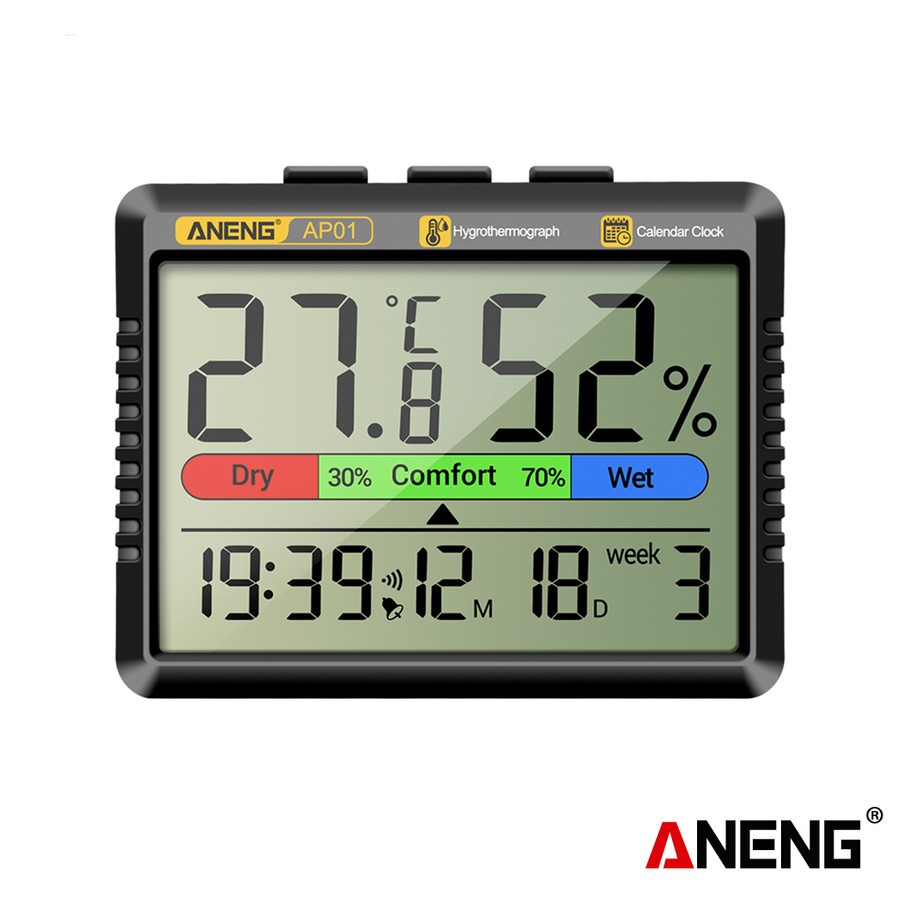 Jual Aneng AP01 Digital Thermometer Hygrometer Indoor Temperature ...