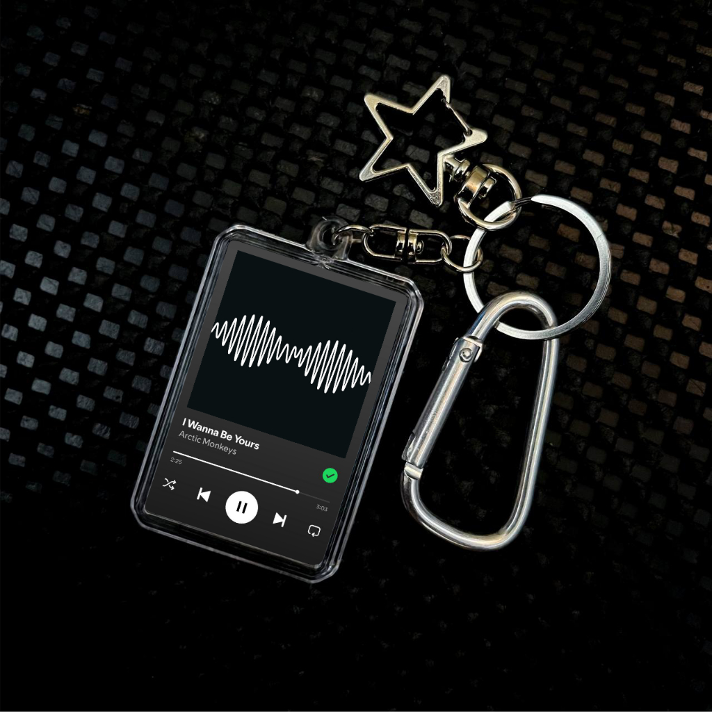 Jual Gantungan Kunci Arctic Monkeys Keychain Spotify Scan Barcode 2 ...
