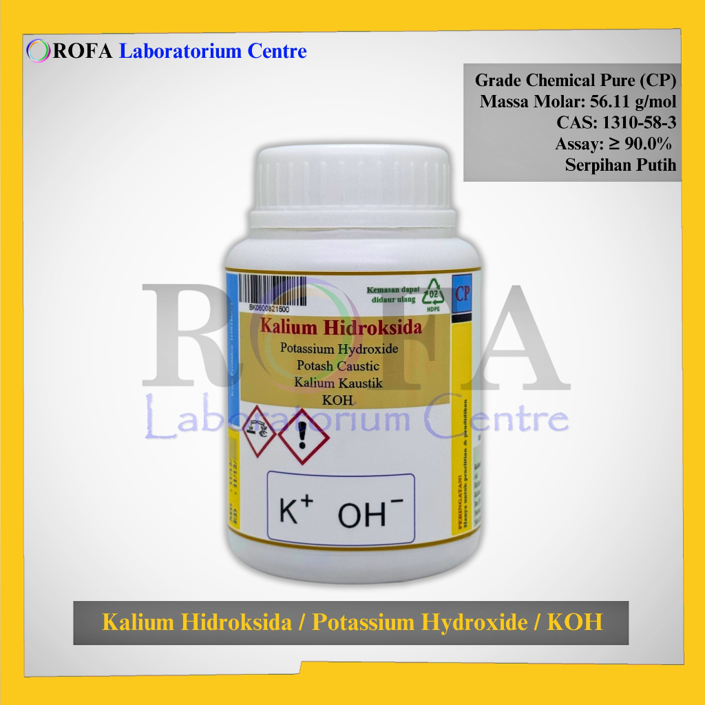 Jual Kalium Hidroksida / Potassium Hydroxide / Potas Caustic / KOH CP ...