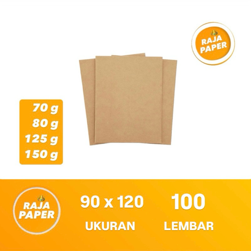 Jual Kertas Samson Ukuran PLANO 90 Cm x 120 Cm 100 lembar 70 80 125 150 Gsm Gr Gram ( 900 Mm x ...