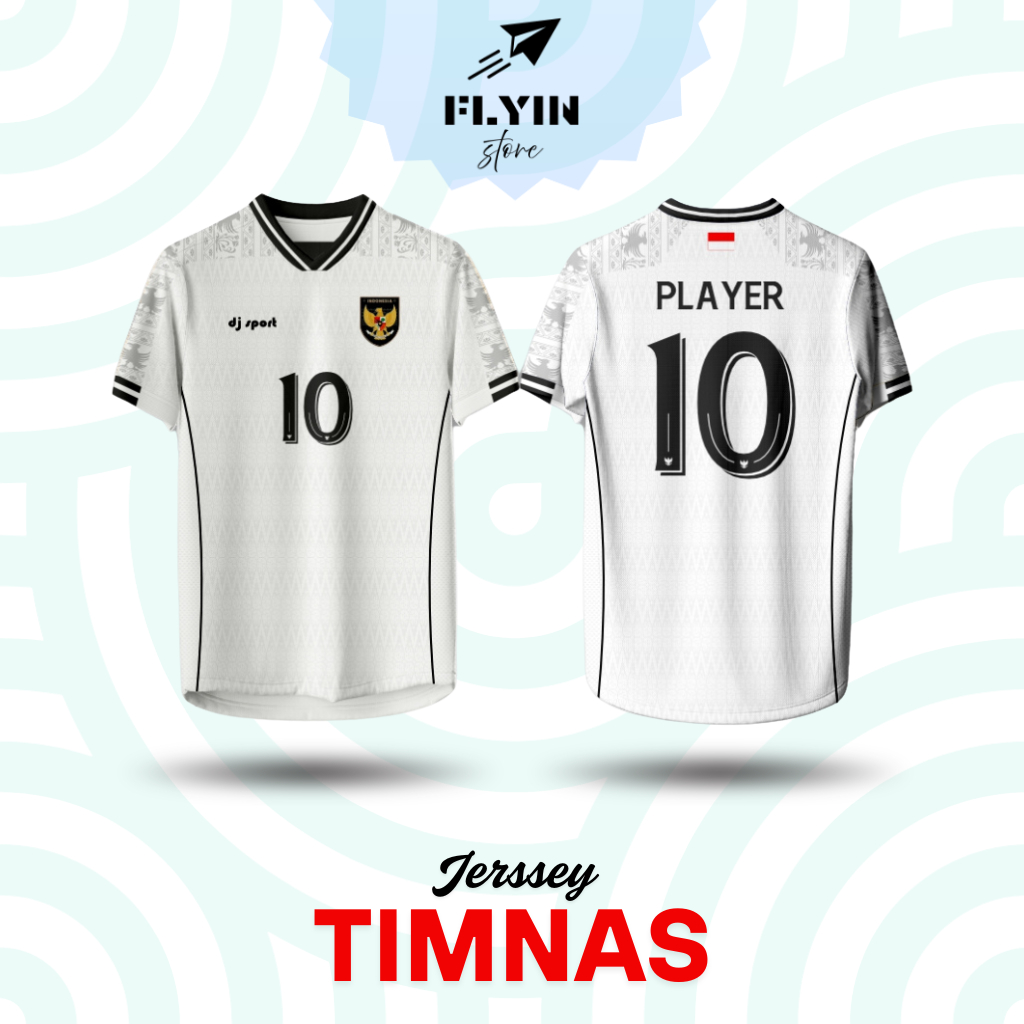 Jual Jersey Putih Away Timnas Indonesia 2025 Full Printing Premium Gratis Pasang Nama dan Nomor ...