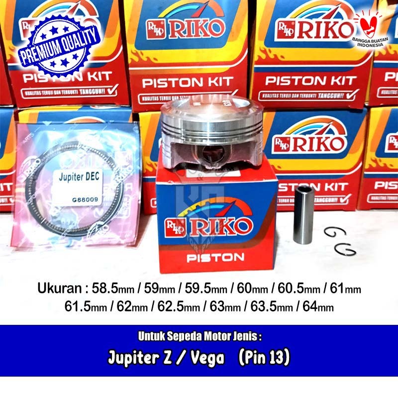 Jual Piston Kit Jupiter Vega XB DEC Bore Up 58.5 59 59.5 60 60.5 61 61. ...