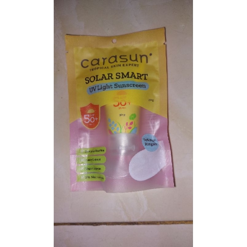 Jual CARASUN SOLAR SMART UV LIGHT SPF 50 PA+++ | Shopee Indonesia