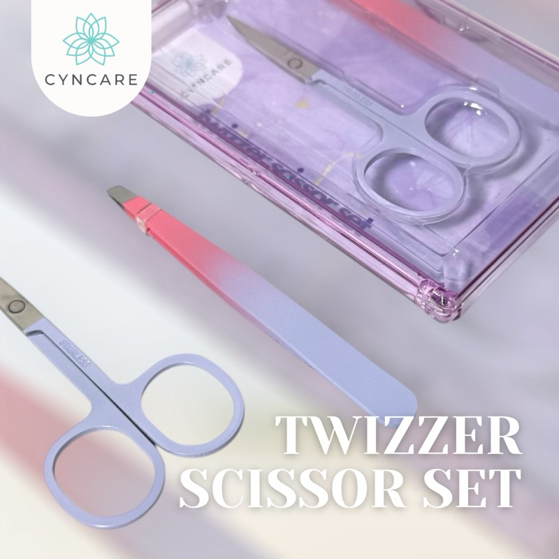 Jual EYEBROW TWIZZER AND SCISSOR | PINSET DAN GUNTING ALIS BY CYNCARE ...