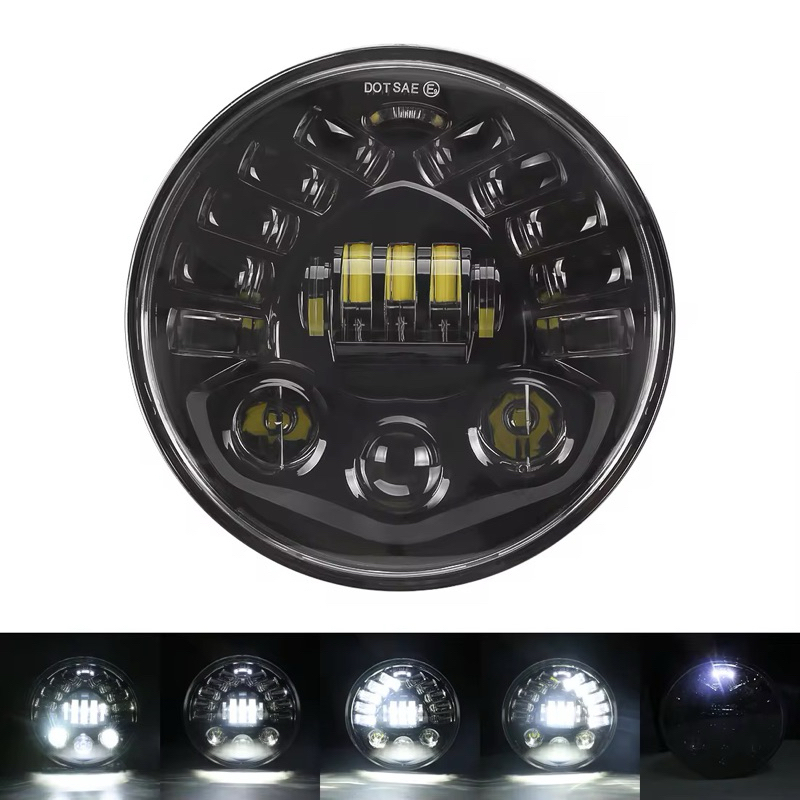 Jual Headlamp lampu depan 5,75 inci 16LED lampu depan mobil motor ...