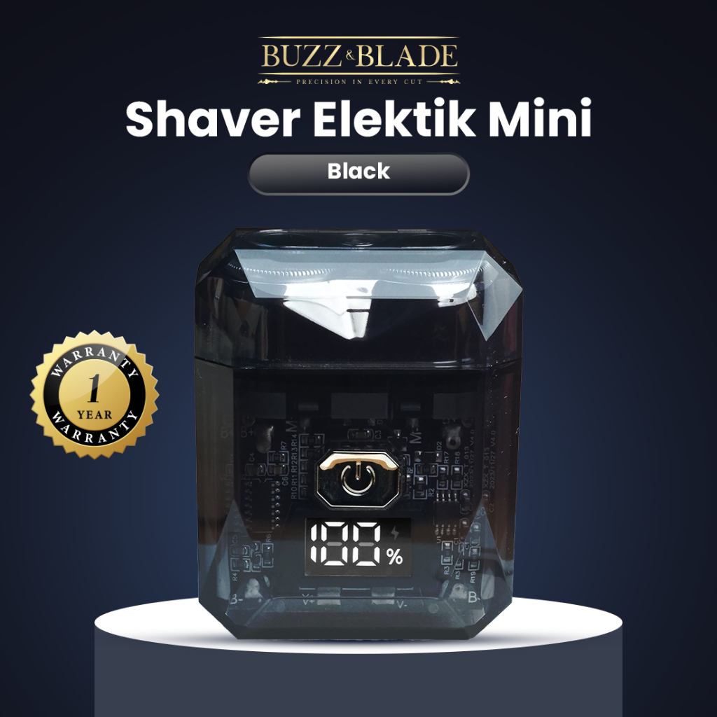 Jual BUZZ & BLADE Shaver Mini Transparan - Alat Cukur Mini, Pisau 360 ...