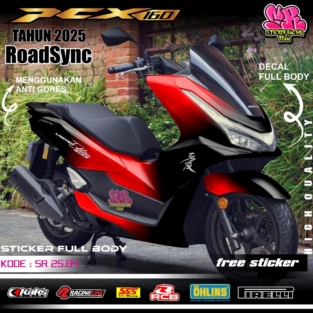 Jual COD Sticker Decal Full Body Honda PCX 160 2025 RoadSync Sticker ...