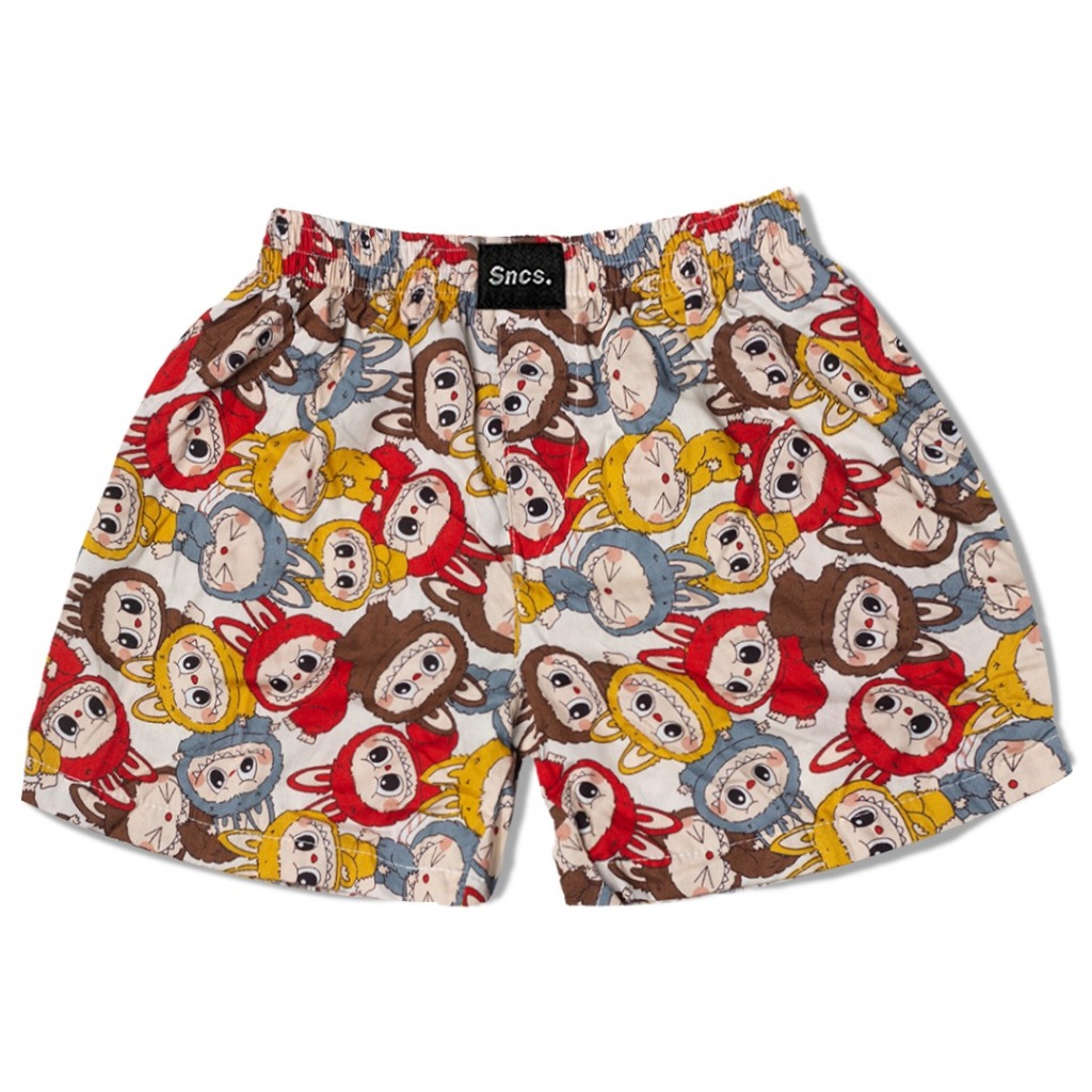 Jual Boxer Pants | Labubu | White | Snackingchoices | Shopee Indonesia