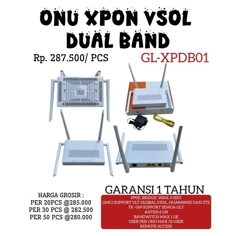 Jual ONU XPON VSOL DUAL BAND (GLXPDB01) | Shopee Indonesia