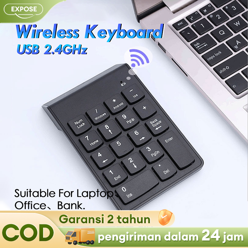 Jual Wireless Numeric Keyboard Mini Nirkabel Keypad Universal Bluetooth Etmakit Keyboard Angka ...