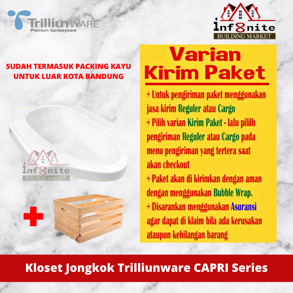 Jual Kloset Jongkok TrilliunWARE CAPRI Series Closet WC Jongkok Kamar ...
