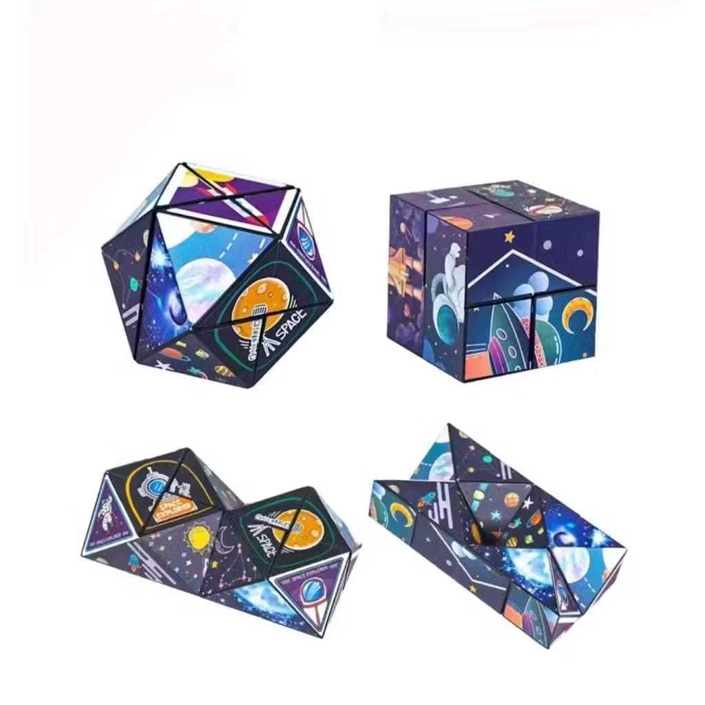 Jual {JS} Mainan Anak Puzzle Kubus Magic Cube Berubah Bentuk 3D Edukasi ...