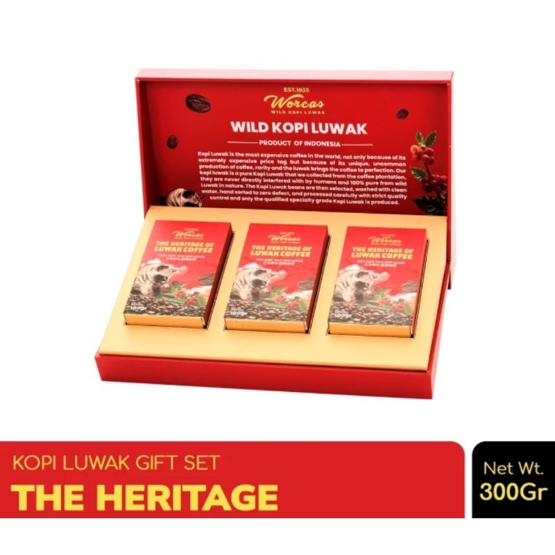 Jual Kopi Luwak Liar Heritage Isi 3 Gift Box | Shopee Indonesia