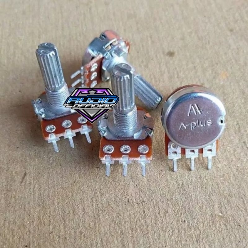 Jual Potensio Mono 100K 3 Pin / Potensiometer Merk Aplus Alfaplus Original | Shopee Indonesia