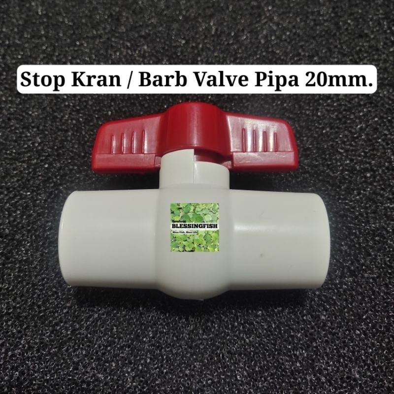 Jual Kran Pipa Aquarium 20mm Stop Kran Filtrasi Pipa 20mm Barb Valve ...