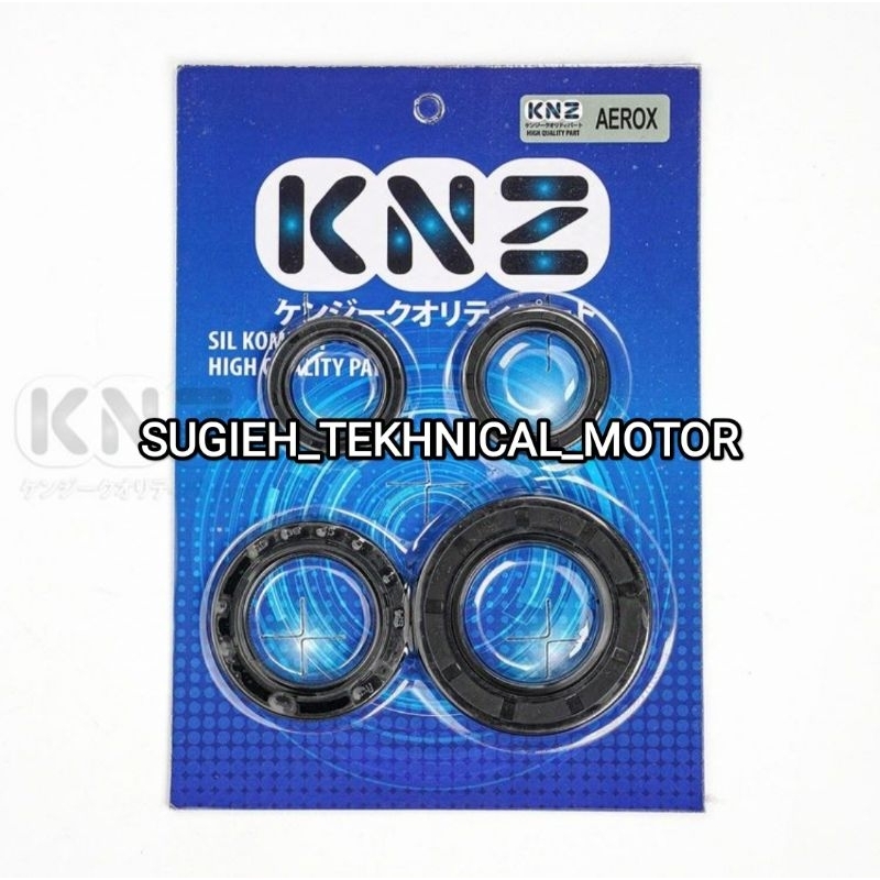 Jual OIL SEAL / SIL OLI KOMPLIT (4PCS) YAMAHA AEROX MERK KNZ ORIGINAL | Shopee Indonesia