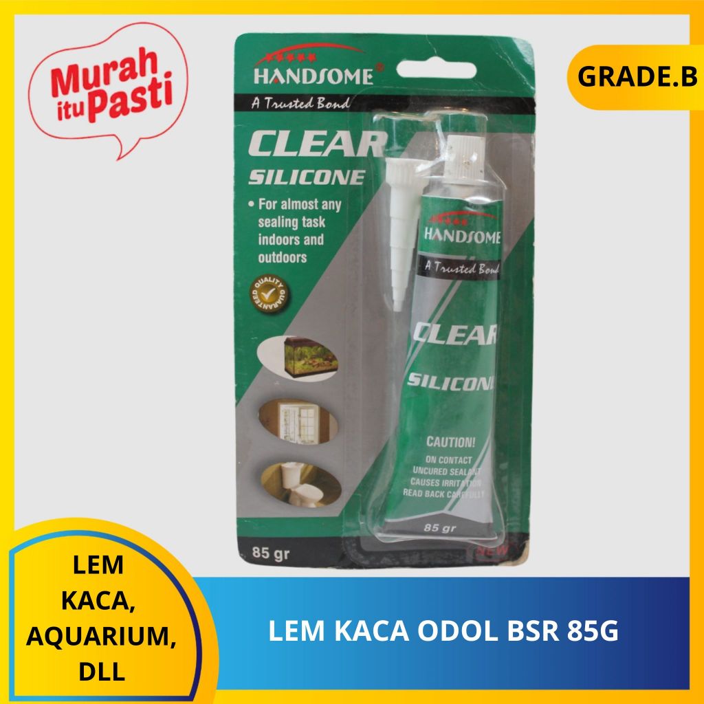 Jual LEM KACA ODOL BESAR 85G - sealant silicon bening 85gr - lem karet ...
